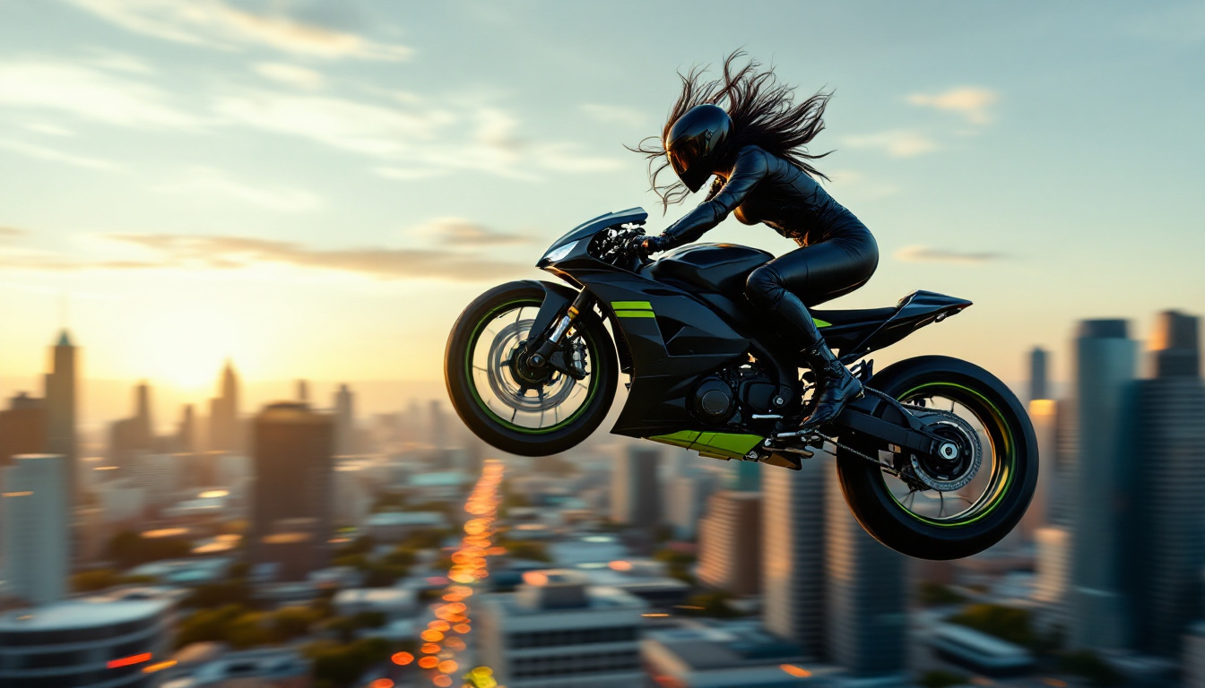 Les performances époustouflantes de Sarah Lezito, reine du stunt à moto ...