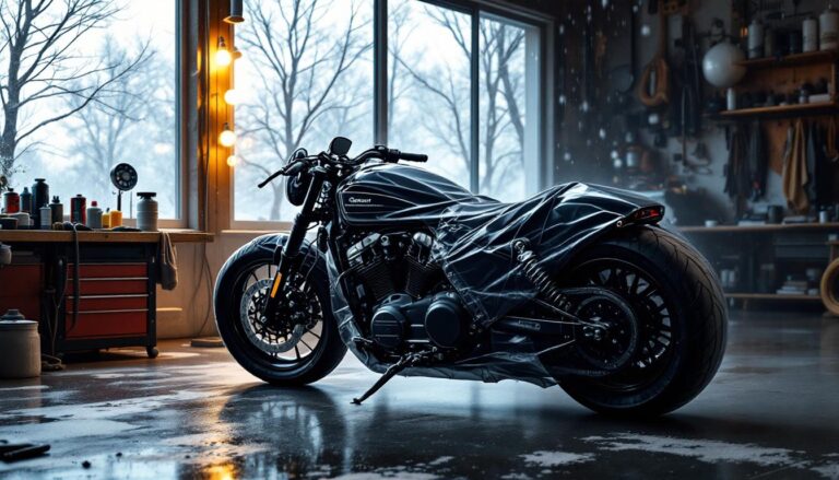 astuces pour protéger votre moto cet hiver